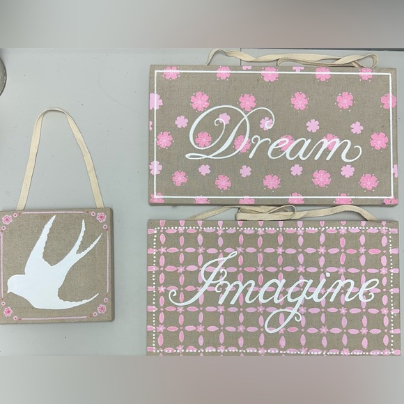 Pottery Barn | Wall Decor | Pottery Barn Canvas Wall Art 3 Piece Set ...